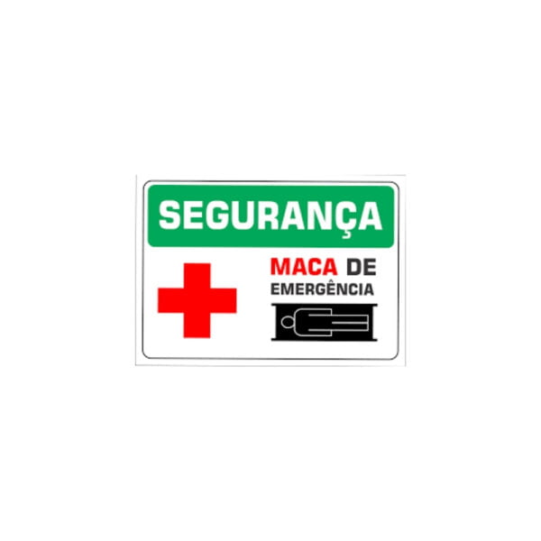 Placa Maca De Emergência - Disphel